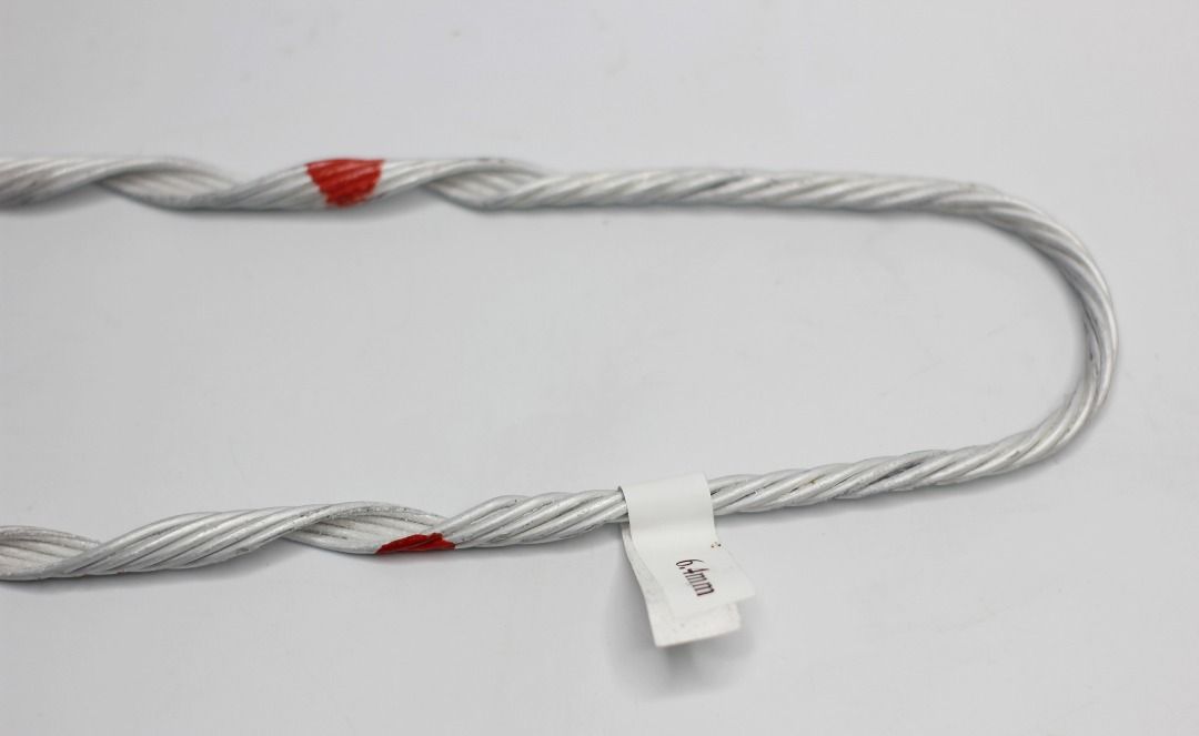 GUY-GRIP GALVANIZED STEEL 3/16 RED, PREFORMED GUY GRIP DEAD END, POWER ...