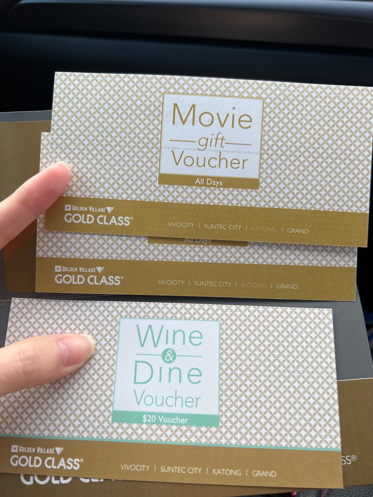 Gv gold class and dinning voucher, Tickets & Vouchers, Vouchers on ...