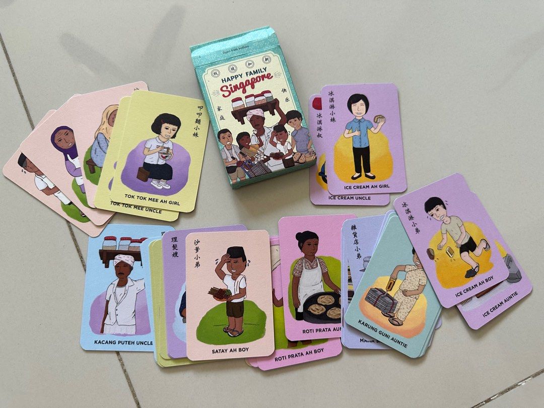 Happy Family card game Singapore Edition, Hobbies & Toys, Toys & Games ...