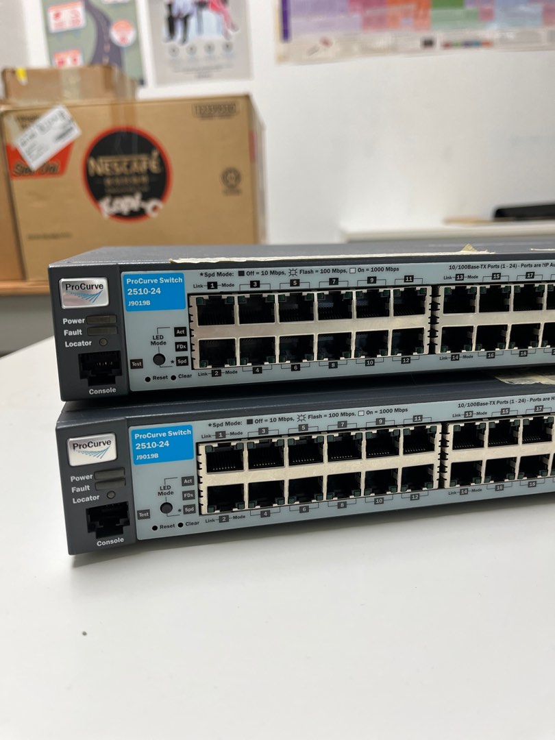 HP ProCurve Switch 2510-24 | used, Computers & Tech, Parts ...