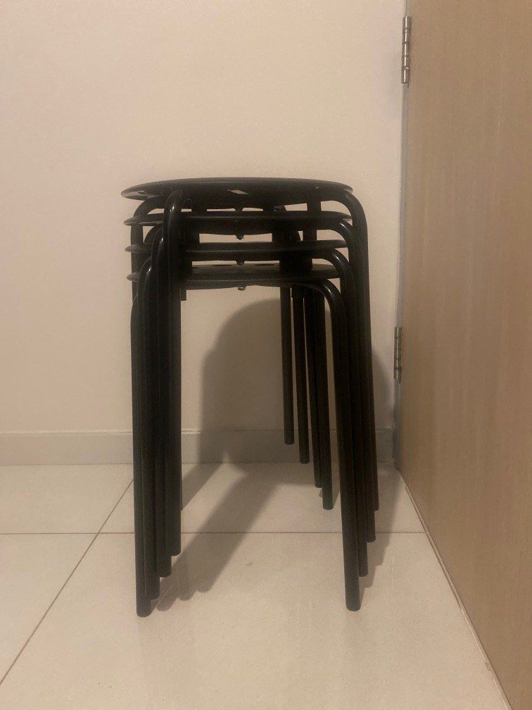 IKEA stools- Set of 4, Furniture & Home Living, Furniture, Chairs on ...