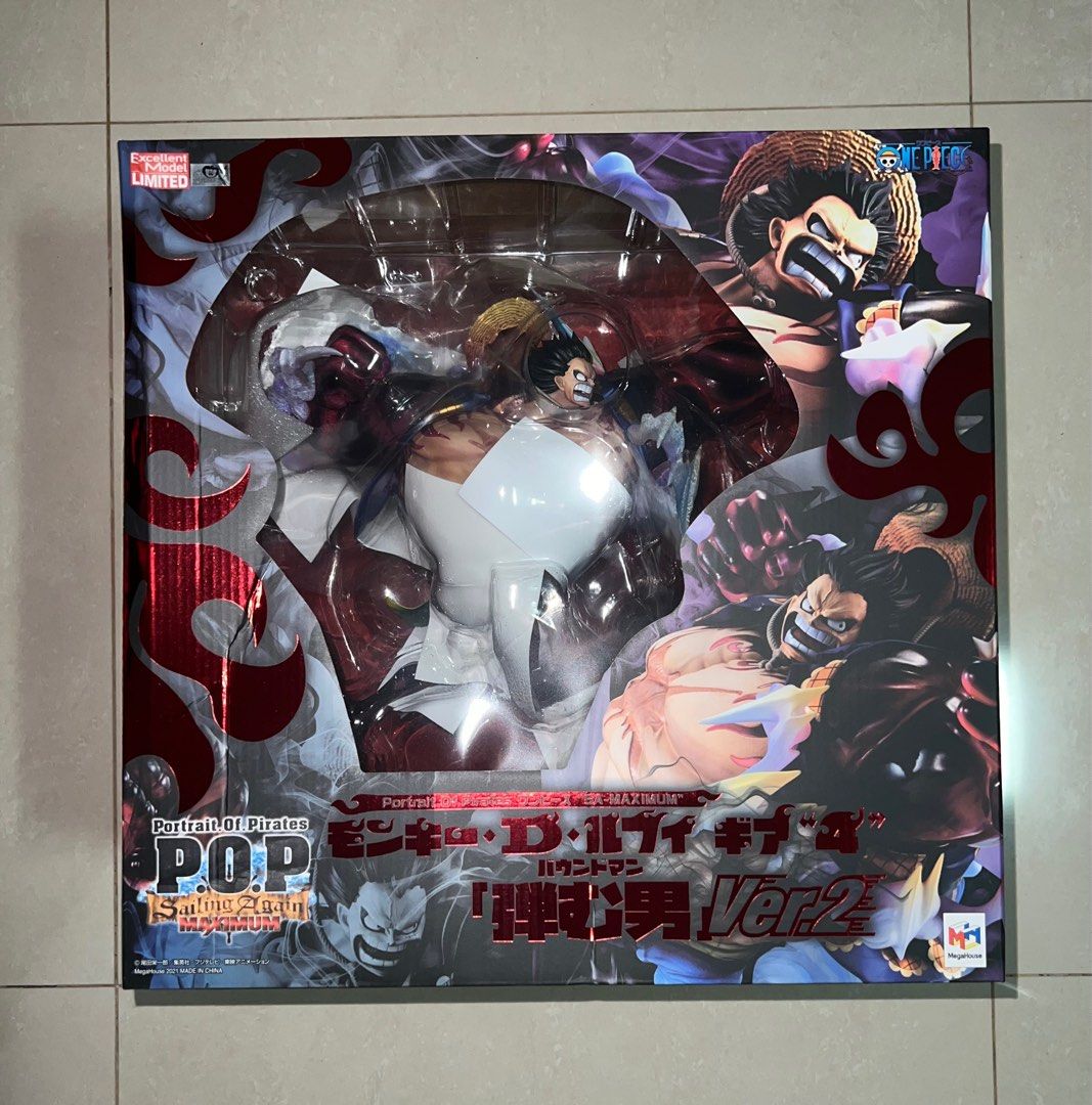 [BNIB] Megahouse One Piece POP Portrait.Of.Pirates Maximum Monkey D ...