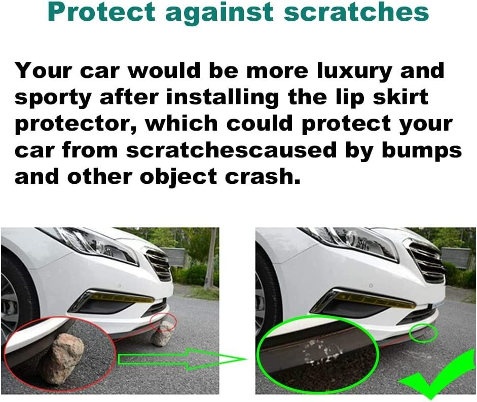 J067) Carbon Fiber Front Bumper Protector Flexible Rubber 2.5m, Car Accessories, Accessories on ...