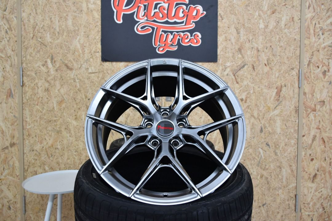 JRD 18 Inch Predator Rims Flow Form Rims in Hyper Chrome Black, Car ...