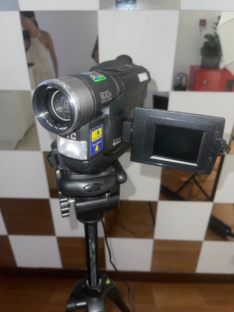 JVC Vintage Cassette Camcorder, Photography, Cameras on Carousell