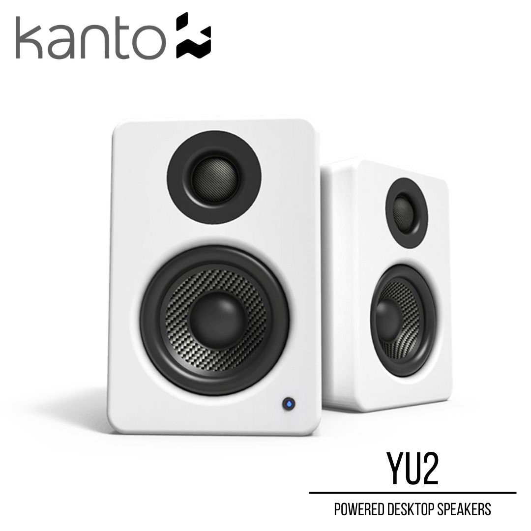 Kanto YU2 Powered Desktop Speakers - Pair (Black/White), Audio, Soundbars, Speakers & Amplifiers ...