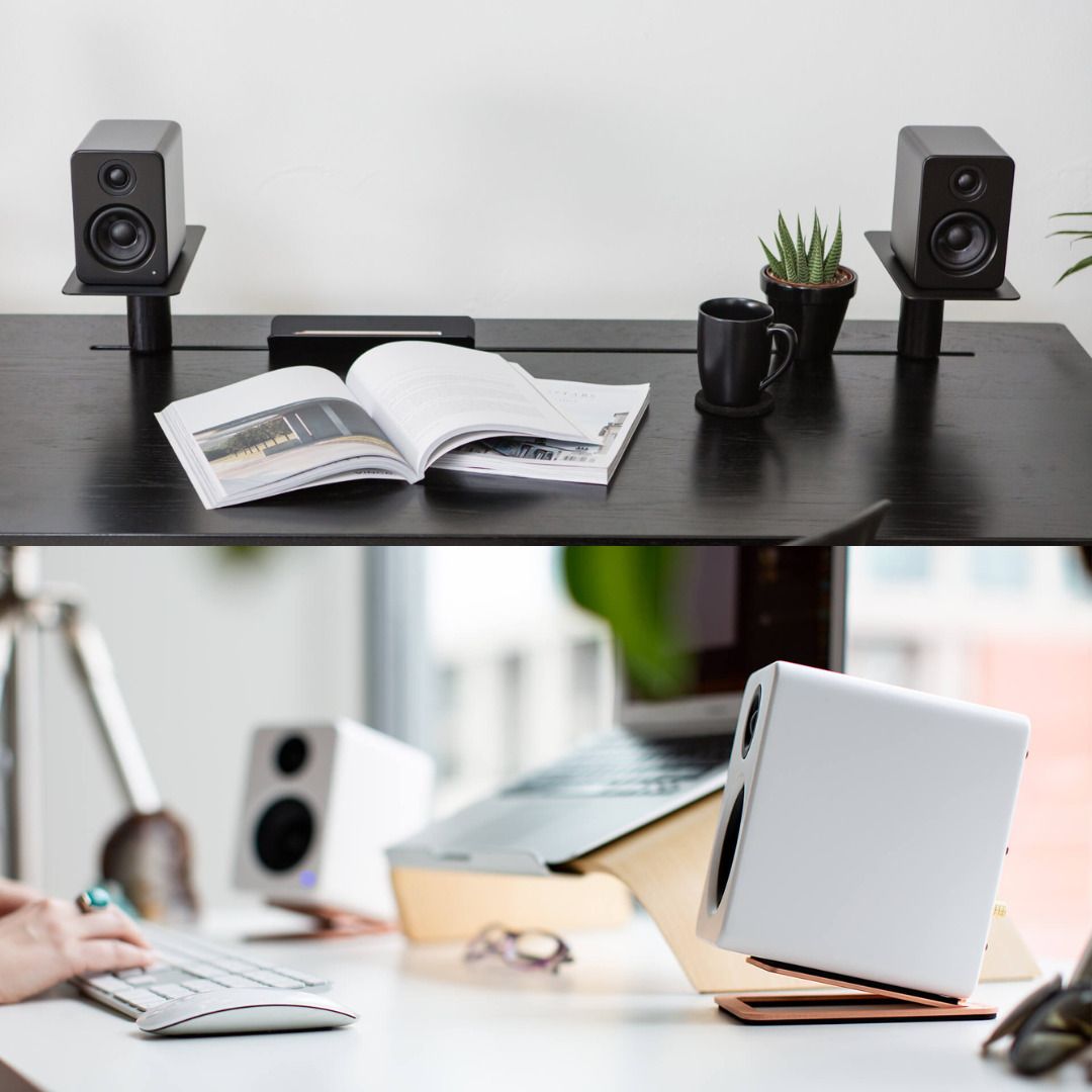 Kanto YU2 Powered Desktop Speakers - Pair (Black/White), Audio, Soundbars, Speakers & Amplifiers ...