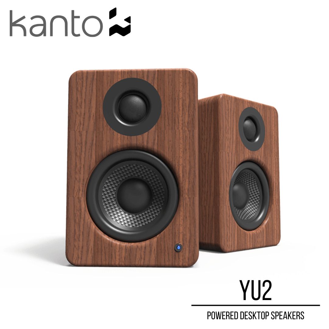 Kanto YU2 Powered Desktop Speakers - Pair (Bamboo/Walnut), Audio ...