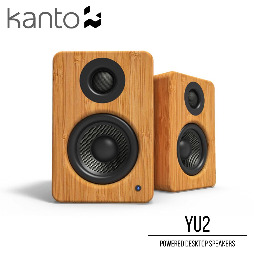Kanto YU2 Powered Desktop Speakers - Pair (Bamboo/Walnut), Audio, Soundbars, Speakers ...