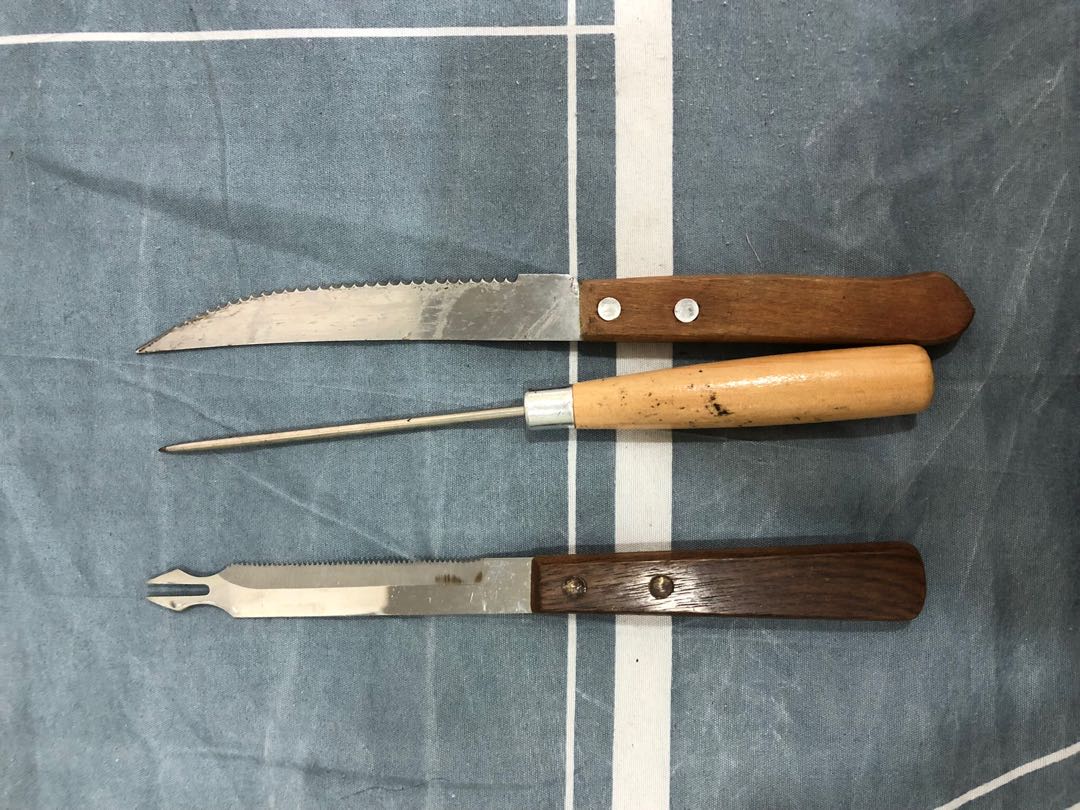 Knife, ice pick and crab meat picker, Furniture & Home Living ...