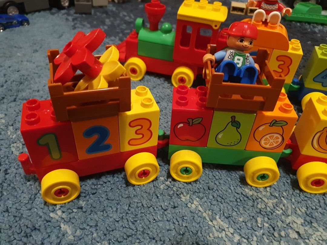 Lego Duplo number and colour trains, Hobbies & Toys, Toys & Games on Carousell