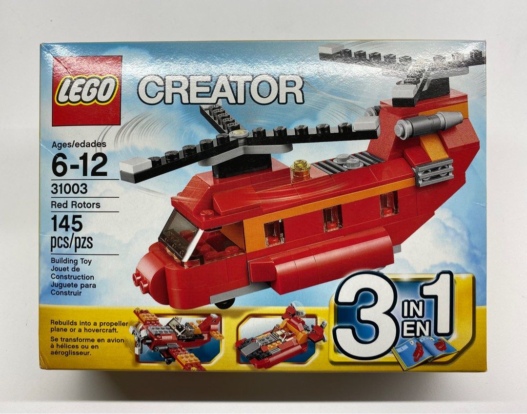 Lego Red Rotors (31003) 3 in 1, Hobbies & Toys, Toys & Games on Carousell