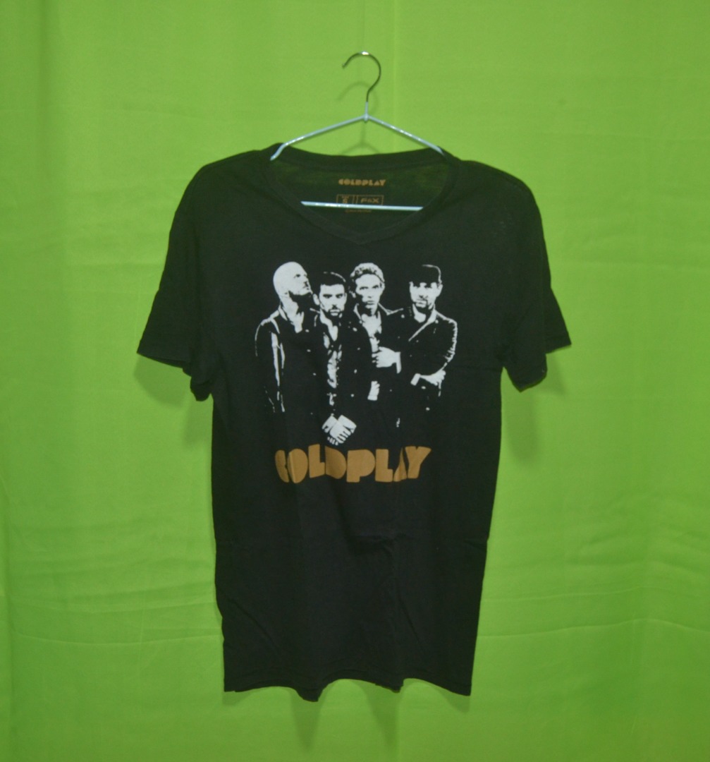 Limited Edition Coldplay Black T-shirt Men, Men's Fashion, Tops & Sets ...