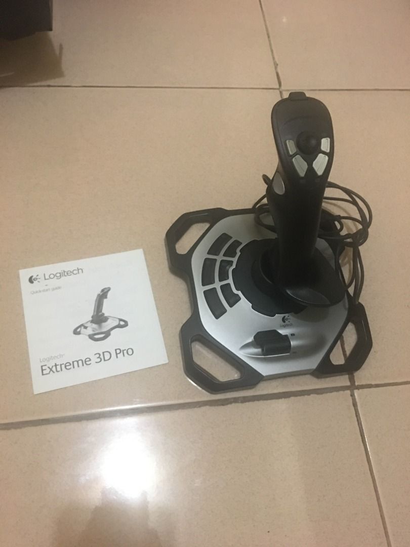 Logitech Extreme 3D Pro Precision Flightstick, Video Gaming, Gaming ...