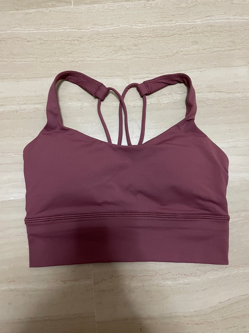 Lululemon Free To Be Longline Bra in Misty Merlot, Women's Fashion ...