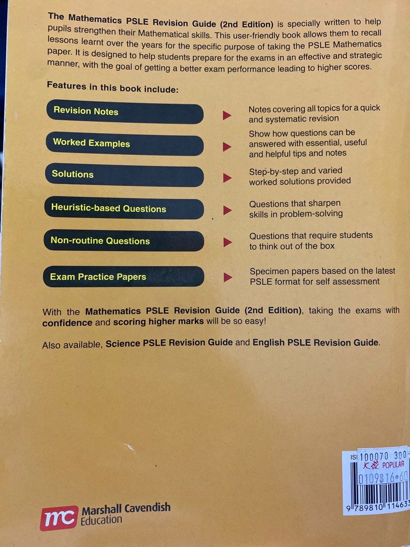 Mathematics -PSLE Revision Guide, Hobbies & Toys, Books & Magazines ...