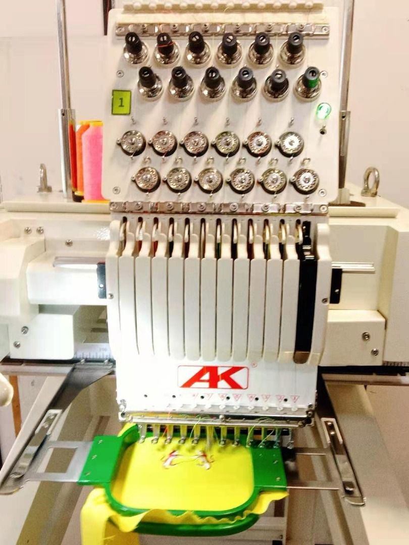 Mesin Sulam Berkomputer Automatik Industry -12 Jarum, Services, Others ...