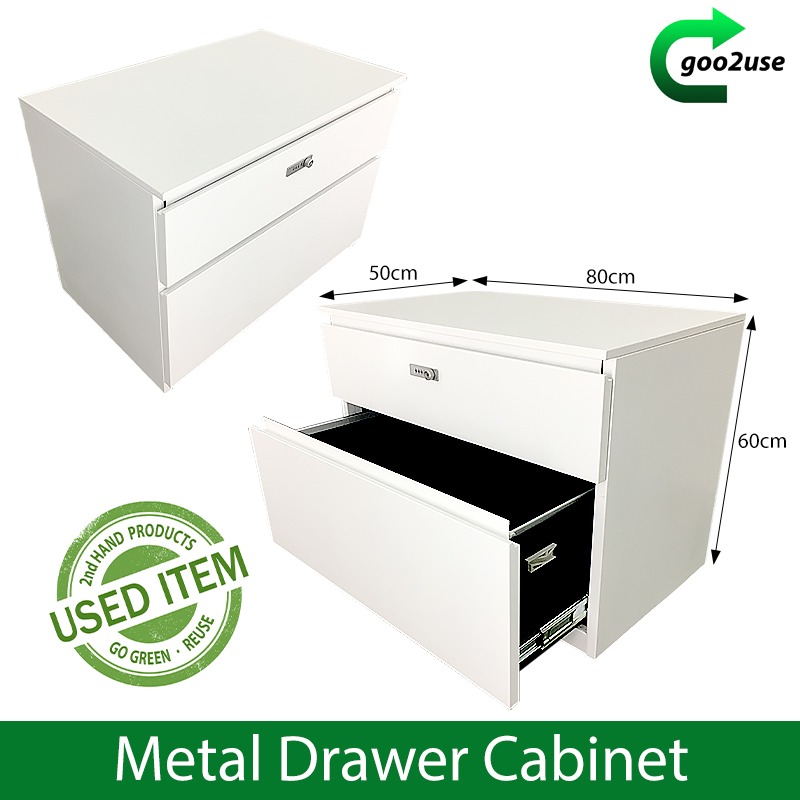 Metal 2 Tier Drawer Locker with Number Lock, Furniture & Home Living ...