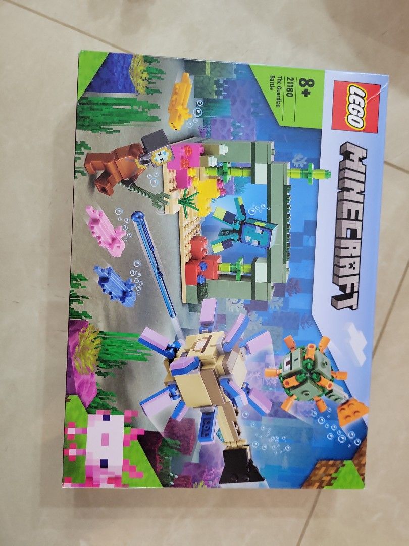 Minecraft the guardian battle, Hobbies & Toys, Toys & Games on Carousell