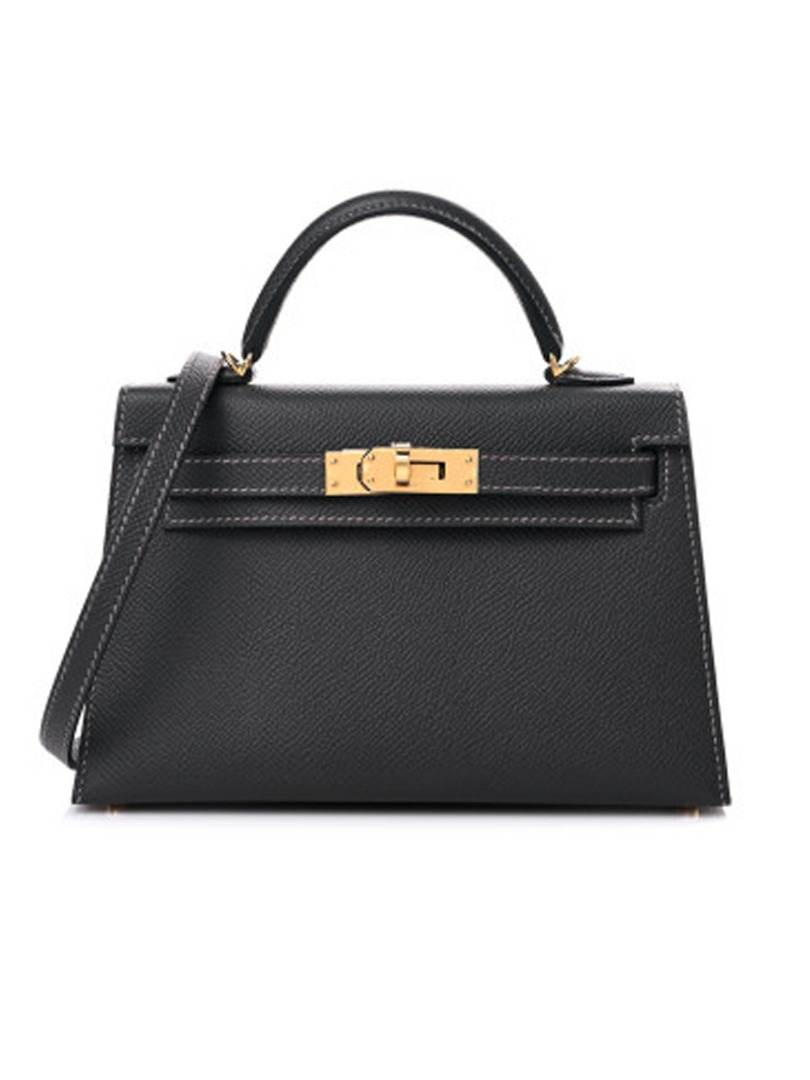 NEW Hermes Kelly 20 Graphite Epsom GHW U, Luxury, Bags & Wallets on ...