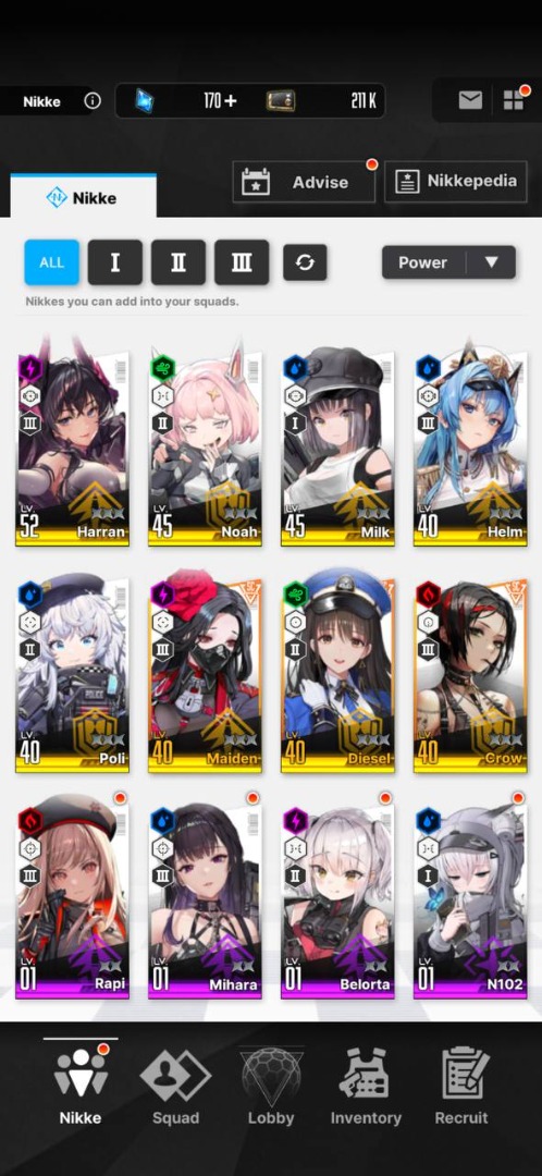 Nikke DOUBLE Pilgrim Account Haran Noah Helm Poli (8 SSR Mid Game ...