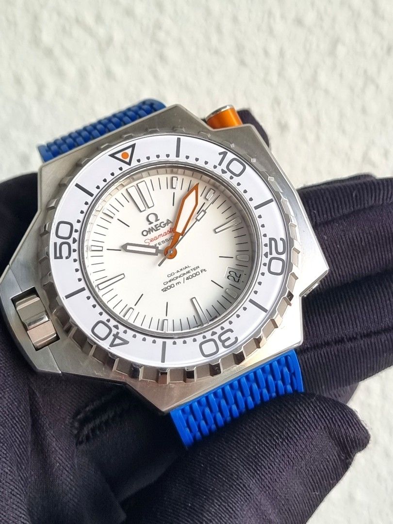 OMEGA PLOPROF WHITE DIAL 22432552104001, Luxury, Watches on Carousell
