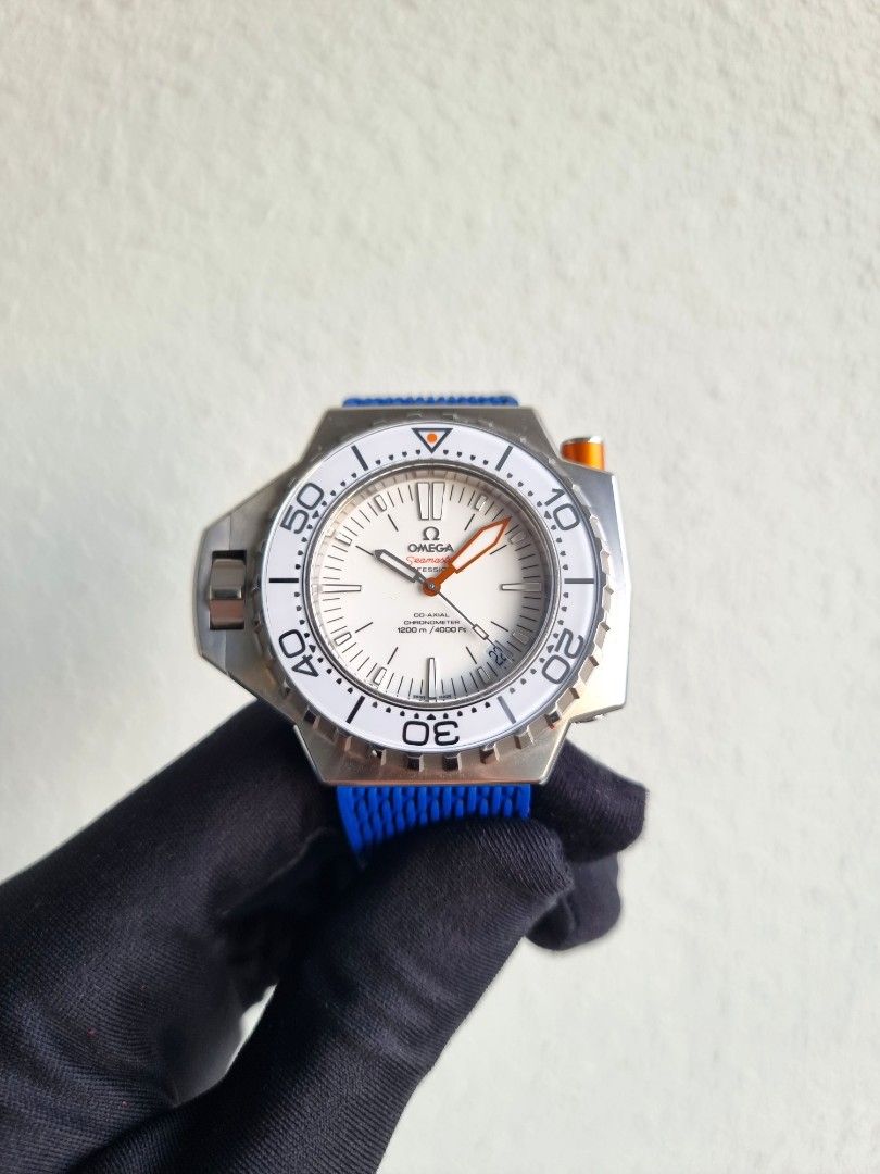 OMEGA PLOPROF WHITE DIAL 22432552104001, Luxury, Watches on Carousell