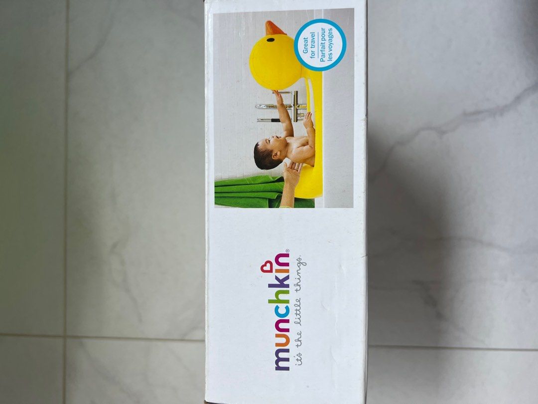 Original munchkin white hot inflatable safety duck bath tub, Babies ...