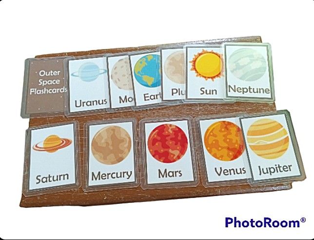 Outer Space Flashcards, Babies & Kids, Infant Playtime on Carousell