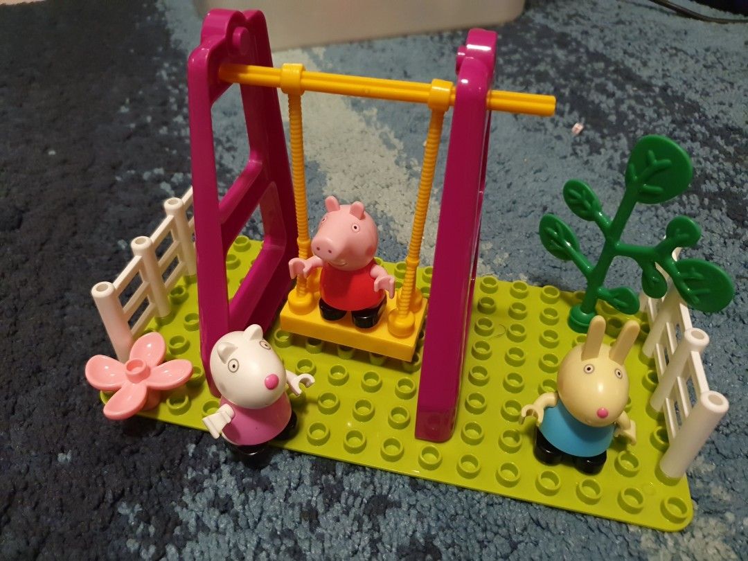Peppa pig Lego Duplo swing set, Hobbies & Toys, Toys & Games on Carousell