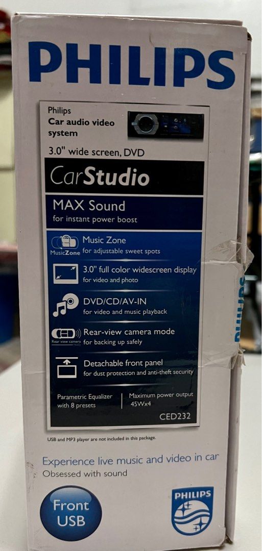 Philips Single DIN Car Stereo, Car Parts & Accessories, Audio, Video ...