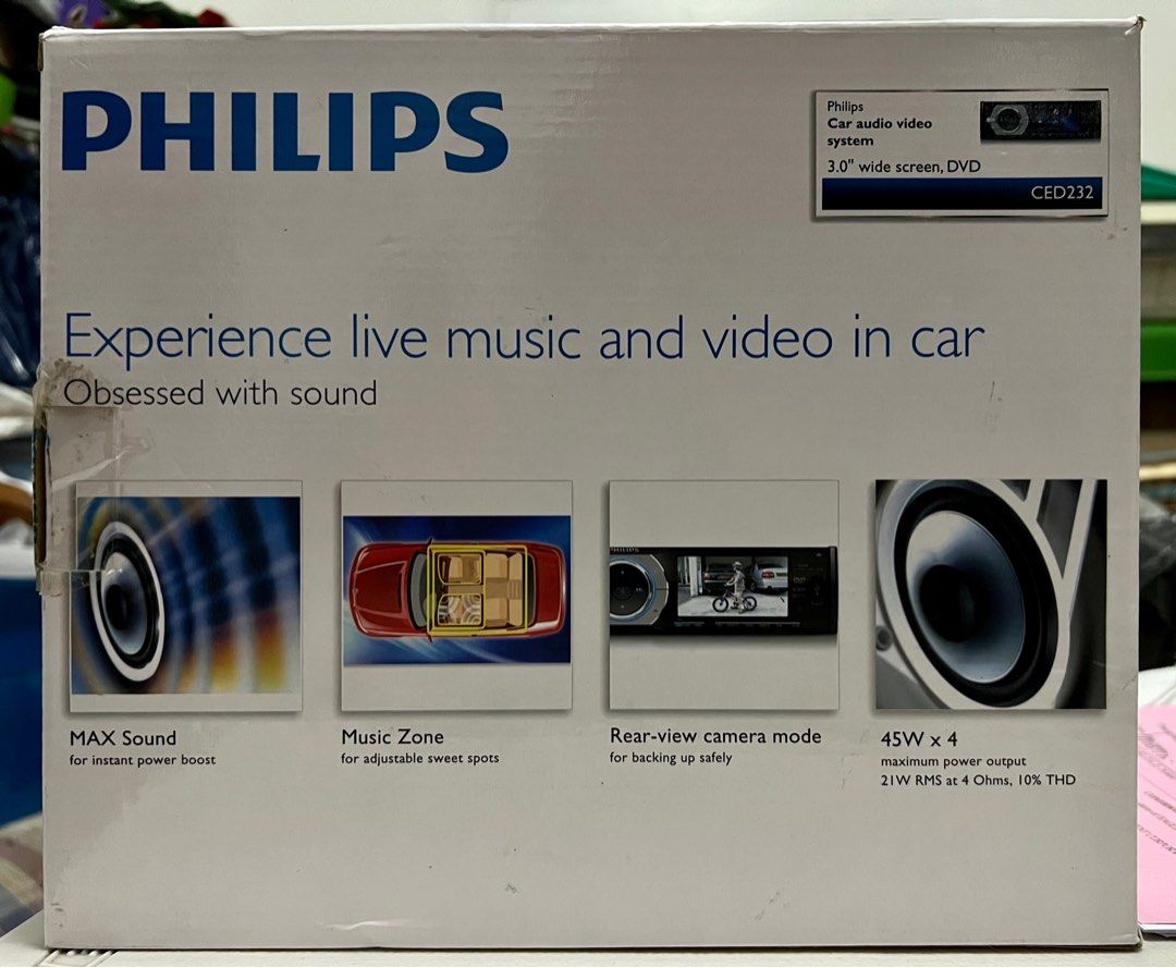 Philips Single DIN Car Stereo, Car Parts & Accessories, Audio, Video ...