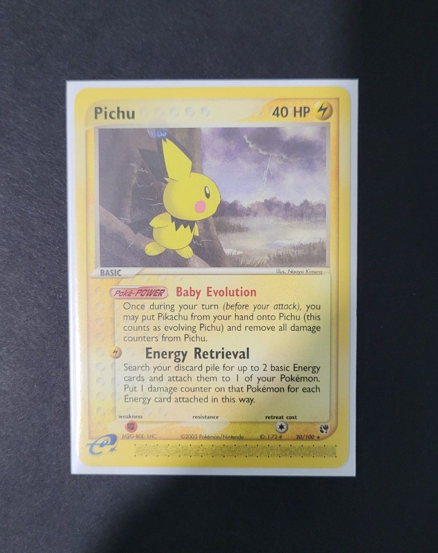 Pikachu Evolution Line (Pichu / Pikachu / Raichu) Eng and Jap Cards ...