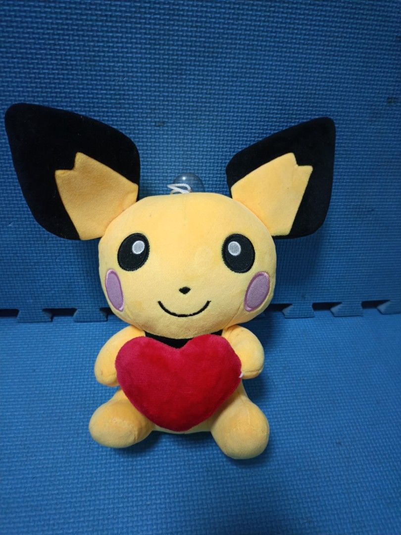 Pokemon Pichu holding heart plush, Hobbies & Toys, Toys & Games on ...