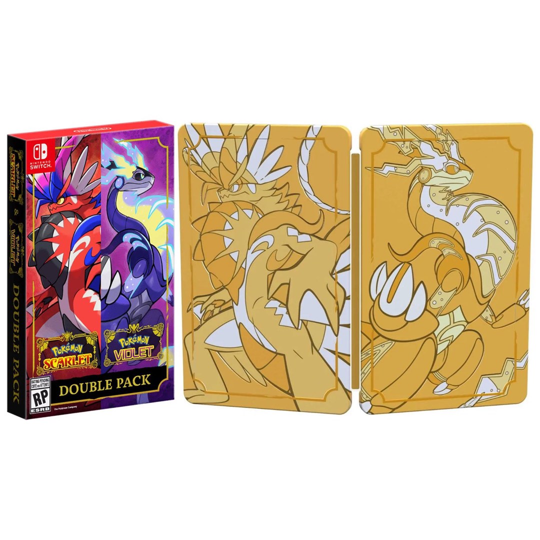 Pokemon Scarlet + Gold Steelbook Switch (No Violet), Video Gaming ...