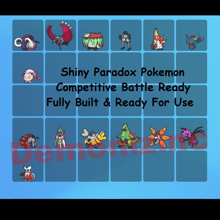 Pokemon Scarlet & Violet 6IV Shiny Paradox Pokemon Competitive Battle ...