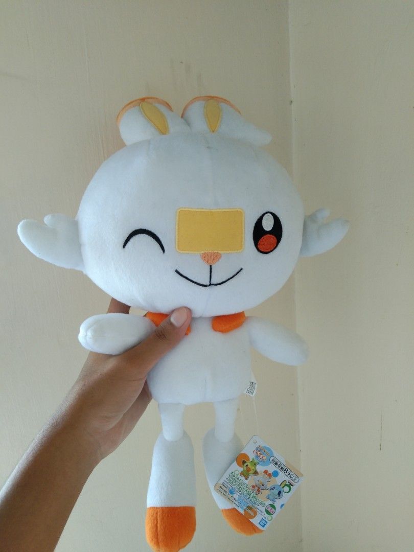 POKEMON SCORBUNNY SUPER BIG PLUSH w/pp tag, Hobbies & Toys, Toys ...
