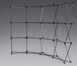Pop Up Display Backdrop with spider structure magnets, Business ...