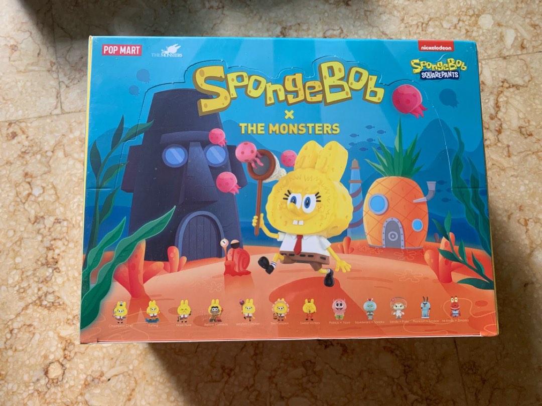 Popmart Labubu SpongeBob, Hobbies & Toys, Toys & Games on Carousell