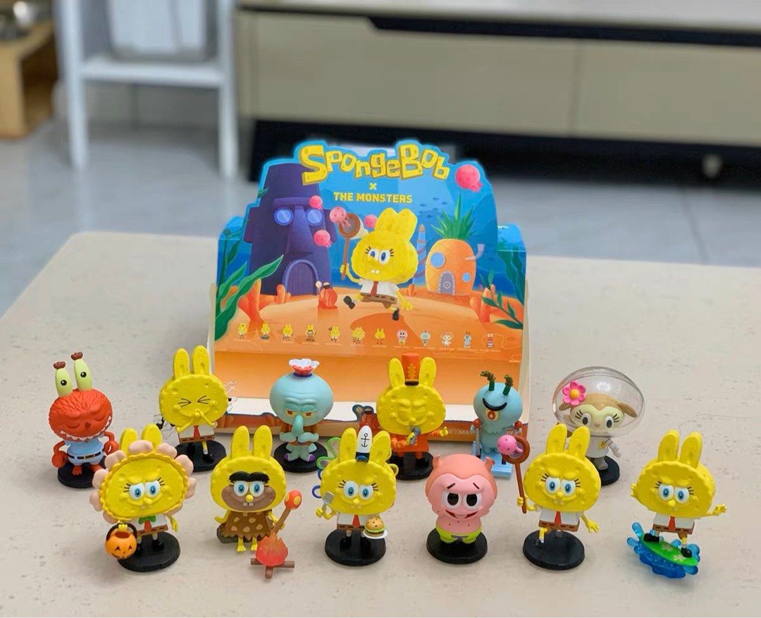Popmart Labubu SpongeBob, Hobbies & Toys, Toys & Games on Carousell