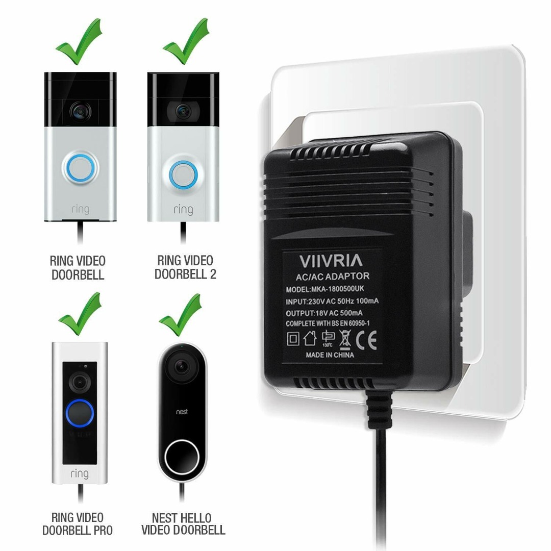 Power Supply Adapter for RING Video Doorbell, RING Video Doorbell PRO ...