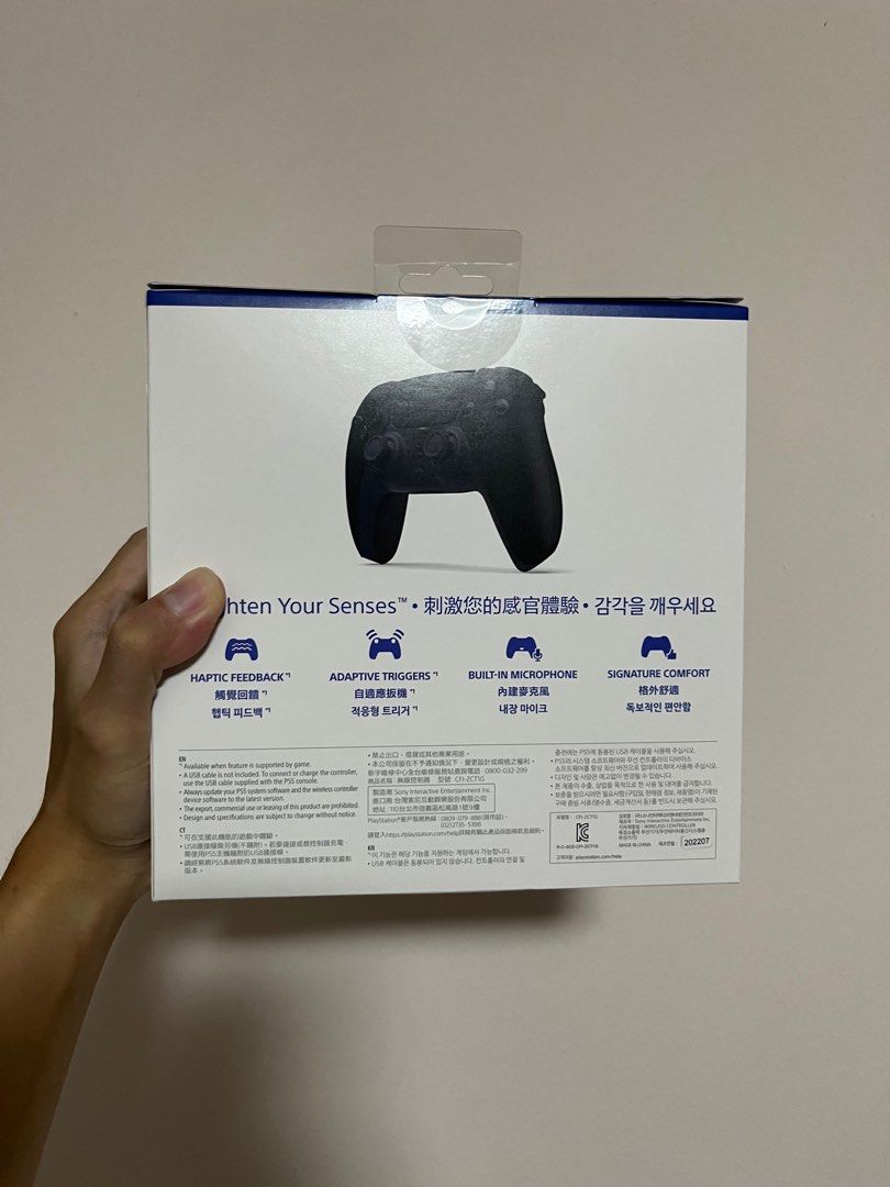 PS5 Midnight Black Dualsense Controller (SG Local Set), Video Gaming ...