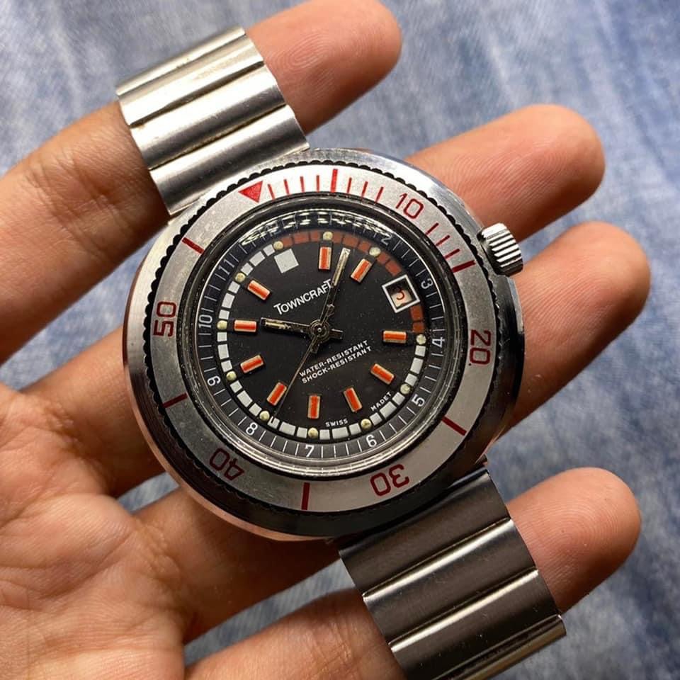 Rare Towncraft Shock Resistant Date Swiss Made Wristwatch, Men's ...