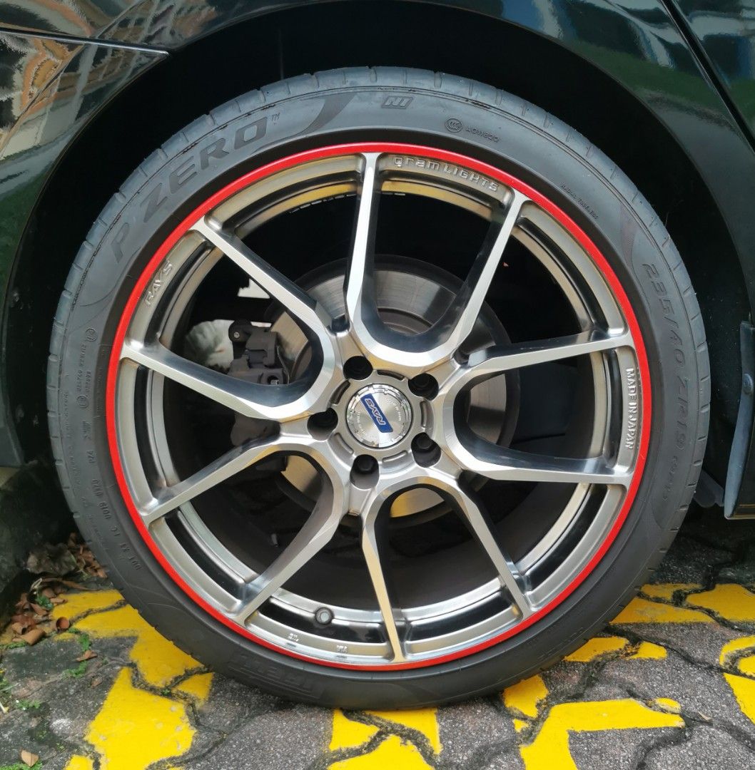 Rays Gramlights 57ANA ORIGINAL, Car Accessories, Tyres & Rims on Carousell