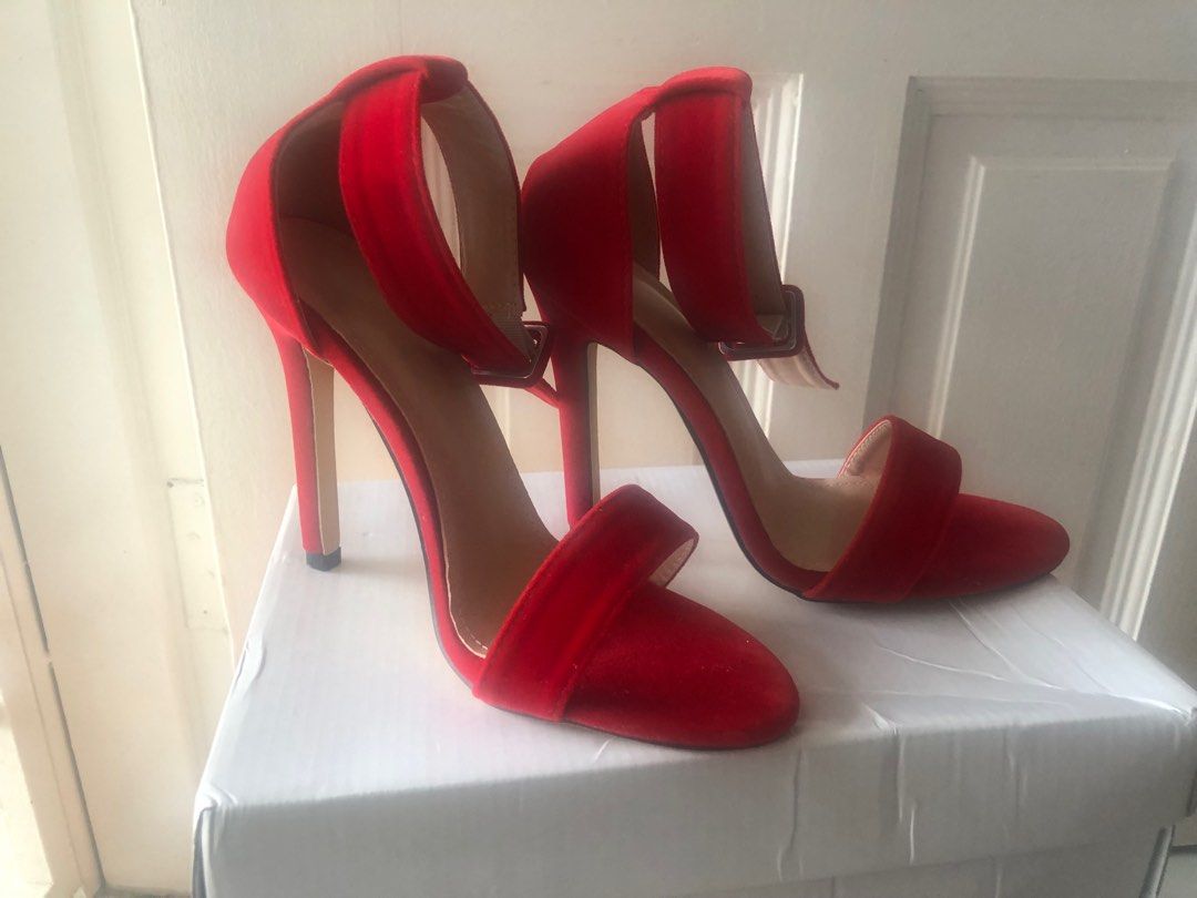 Red Heels, Women's Fashion, Footwear, Heels on Carousell
