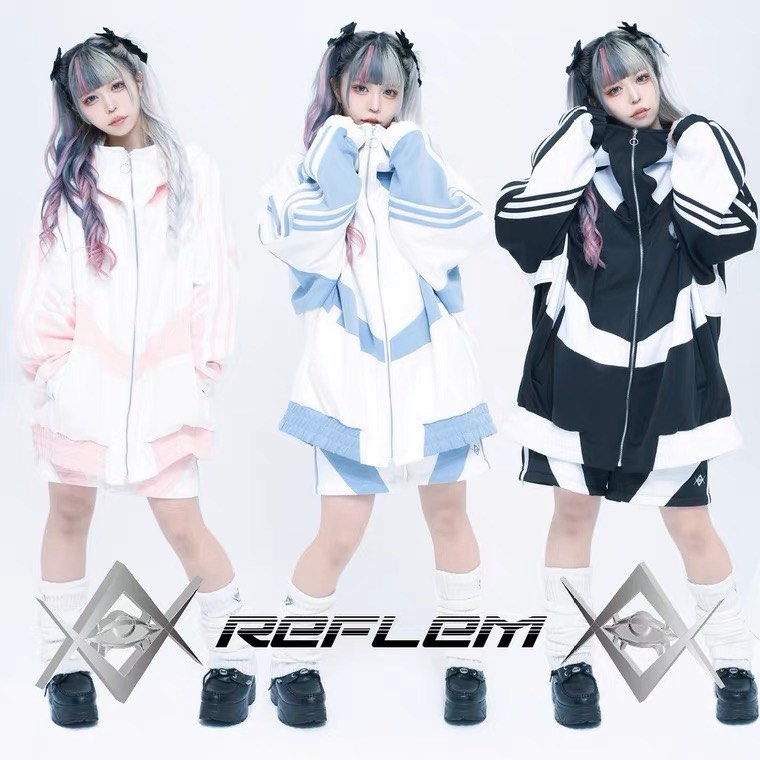 Reflem 水藍色 地雷系運動服, 女裝, 外套及戶外衣服 - Carousell