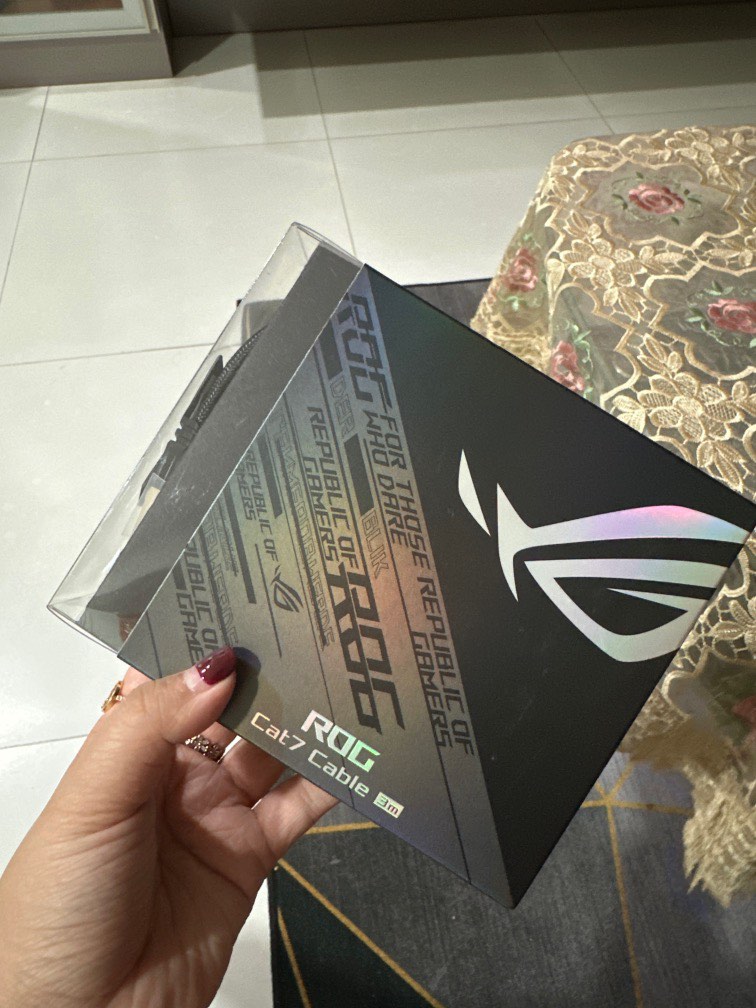 ROG Cat7 cable 3m, Computers & Tech, Parts & Accessories, Cables ...