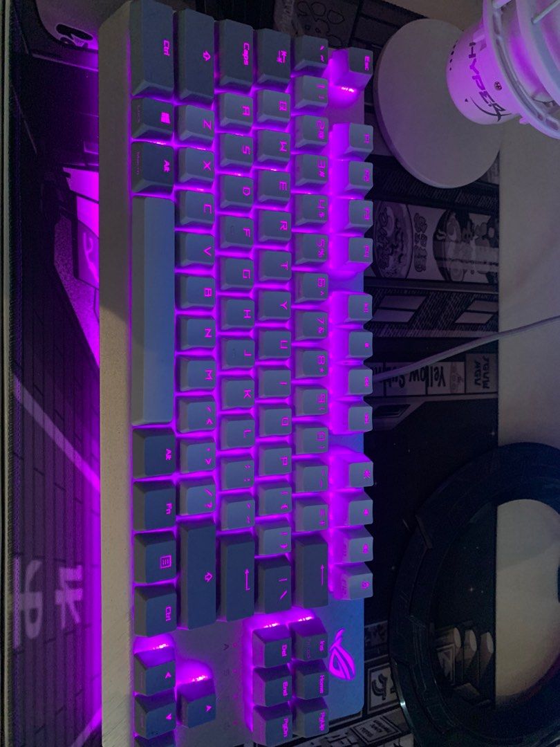 Rog strix moonlight keyboard, Computers & Tech, Parts & Accessories ...