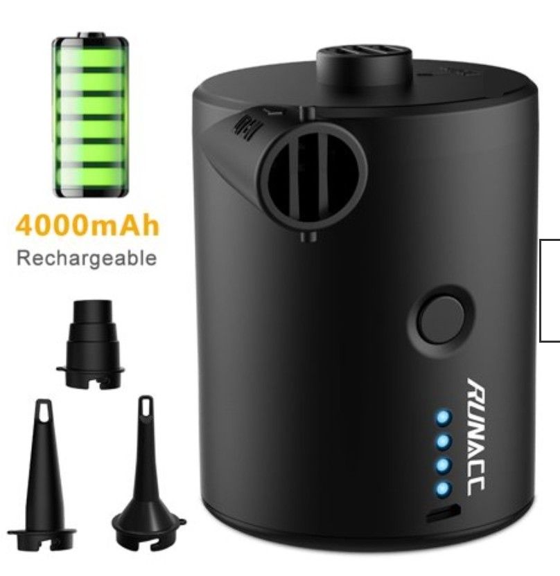 RUNACC Rechargeable Air Pump Electric Air Pumps Quick-Fill Inflator ...