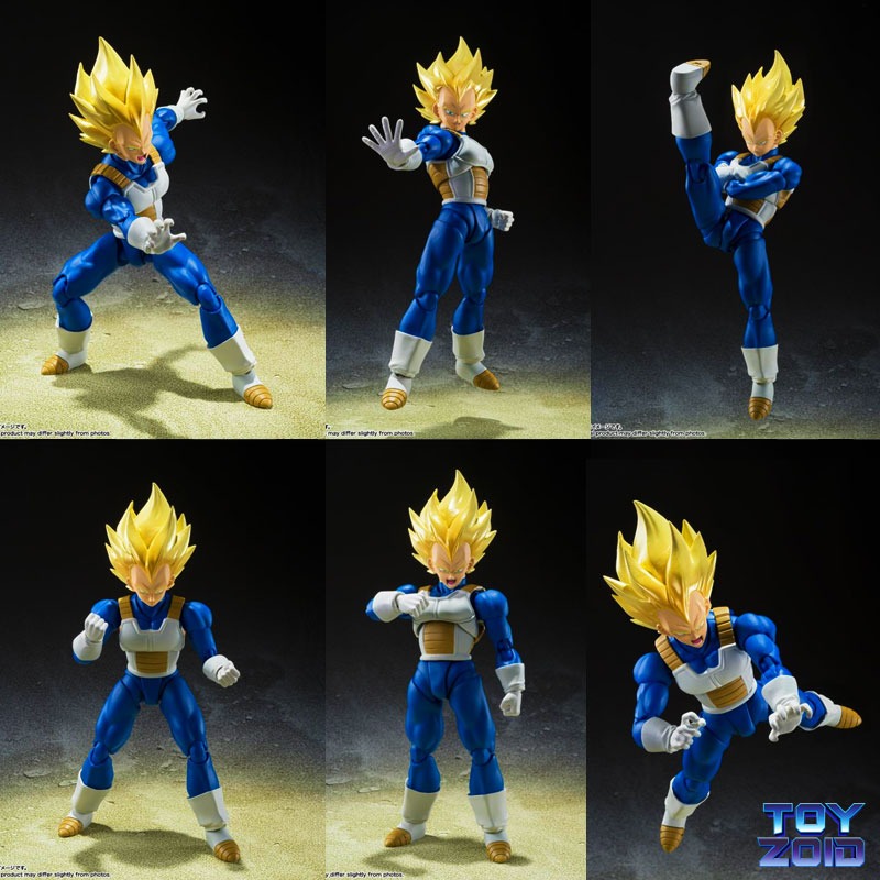 S.H. Figuarts Dragon Ball Z Super Saiyan Vegeta Awakening Super Saiyan ...